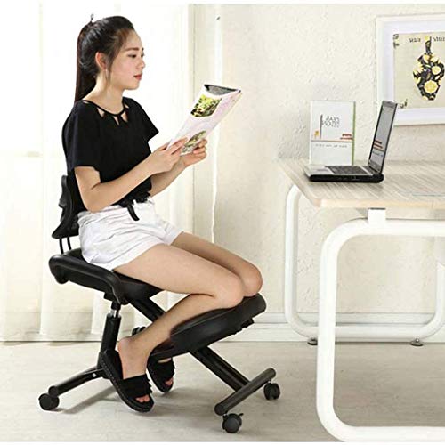 RZiioo Ergonomic Kneeling Chair with Back Support, Adjustable Stool for Home and Office with Angled Seat for Better Posture,Purple,1