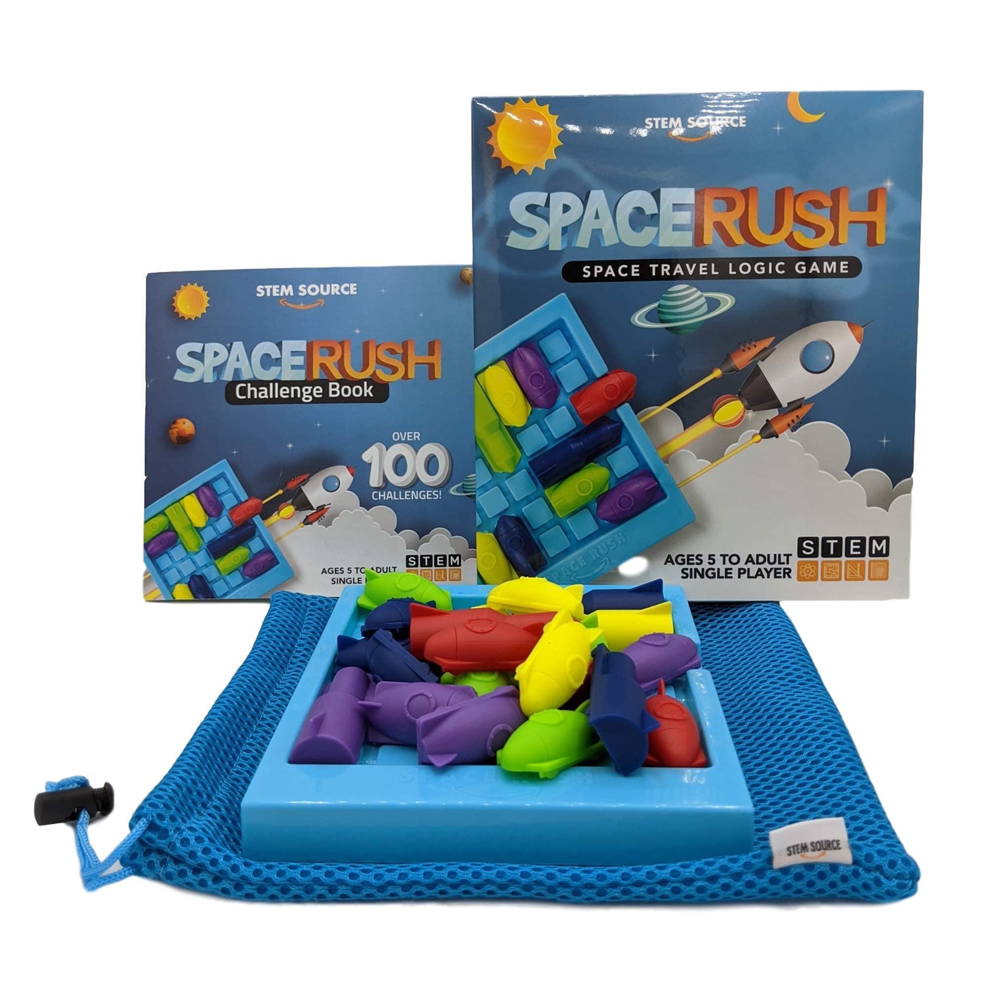 Pure Source Space Rush Traffic jam Thinking Game for Kids to Develop Logic and Solving Puzzle Skills with Fun Board Game