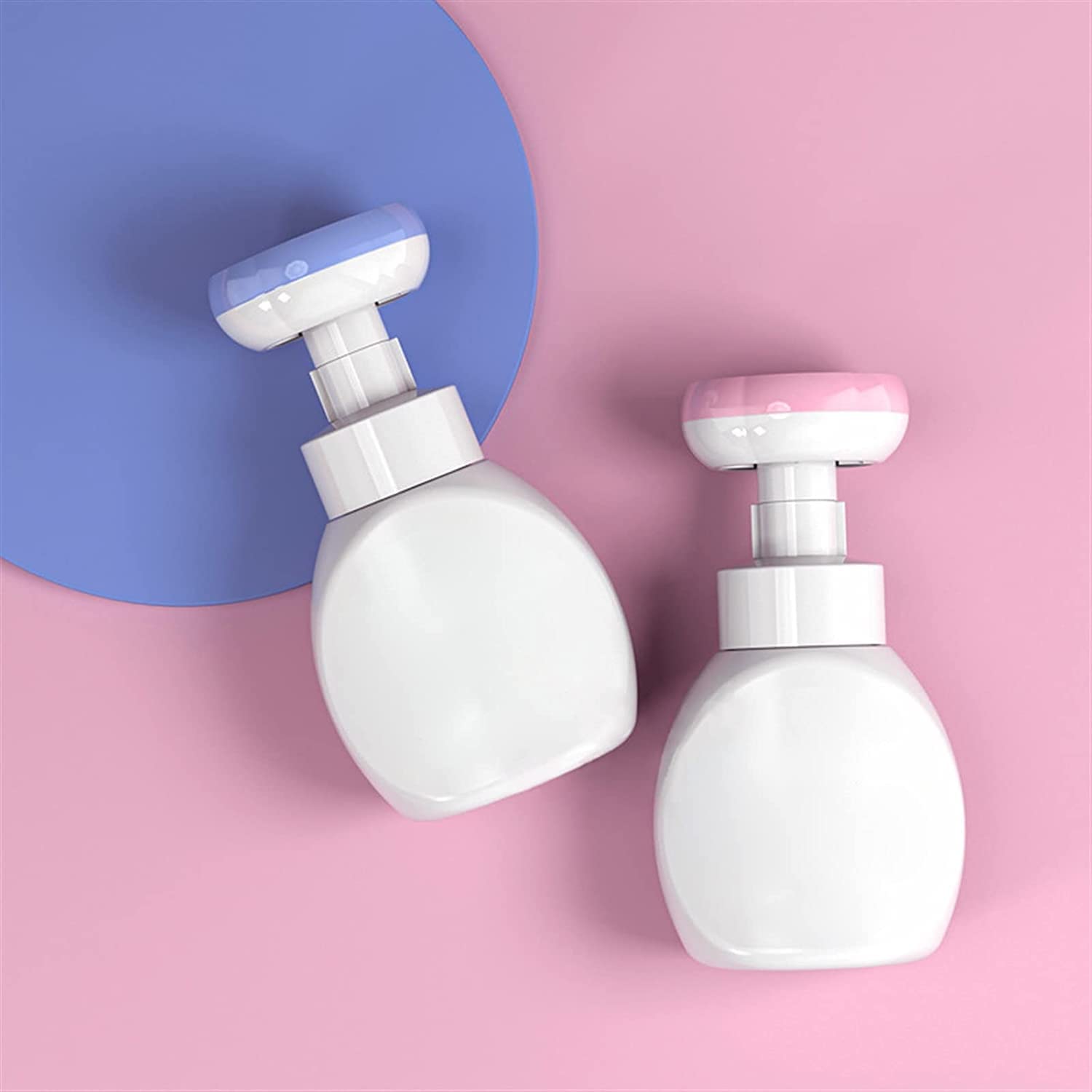Soap Dispensers Soap Dispenser 300ml Flower Liquid Soap Dispenser Floral Foam Soap Bottle Pump Plastic Pressing Type Soap Dispenser Countertop