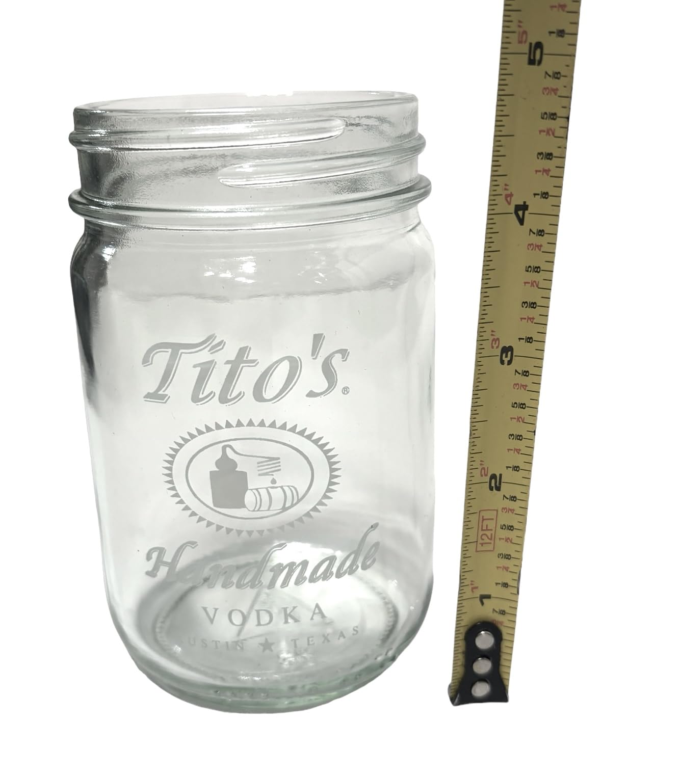 Tito's Glass Mason Jar Mule Mug