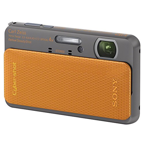 Sony Cyber-shot DSC-TX20 16.2 MP Exmor R CMOS Digital Camera with 4x Optical Zoom and 3.0-inch LCD (Orange) (2012 Model)