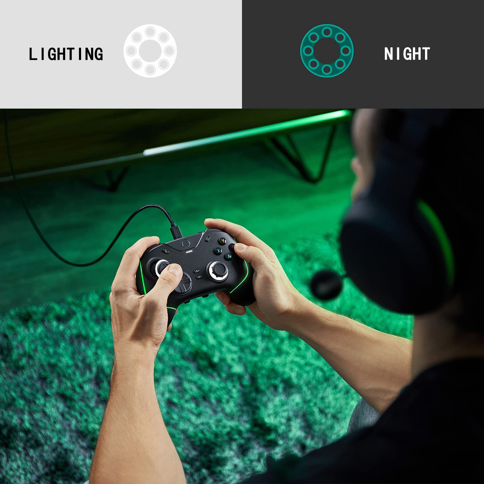 yothchose Precision Rings for PS5/PS4/Xbox Controller Rings Joystick Aim Assist Target Motion Ring Controller Accessories