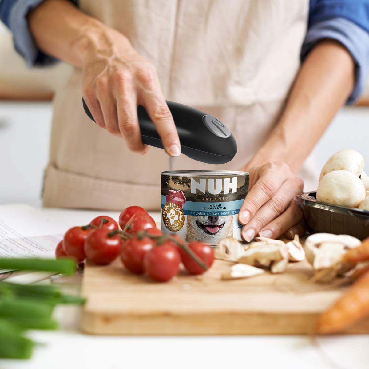 Vivibyan Electric Can Opener, Best Hands-Free Automatic Electric Can Opener for Kitchens and Restaurants, One-Touch Start Operation, Chef's Best Choice Manual