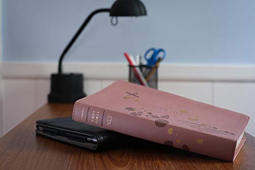 NLT Thinline Reference Holy Bible (Red Letter, LeatherLike, Brushed Pink): Includes Free Access to the Filament Bible App Delivering Study Notes, Devotionals, Worship Music, and Video