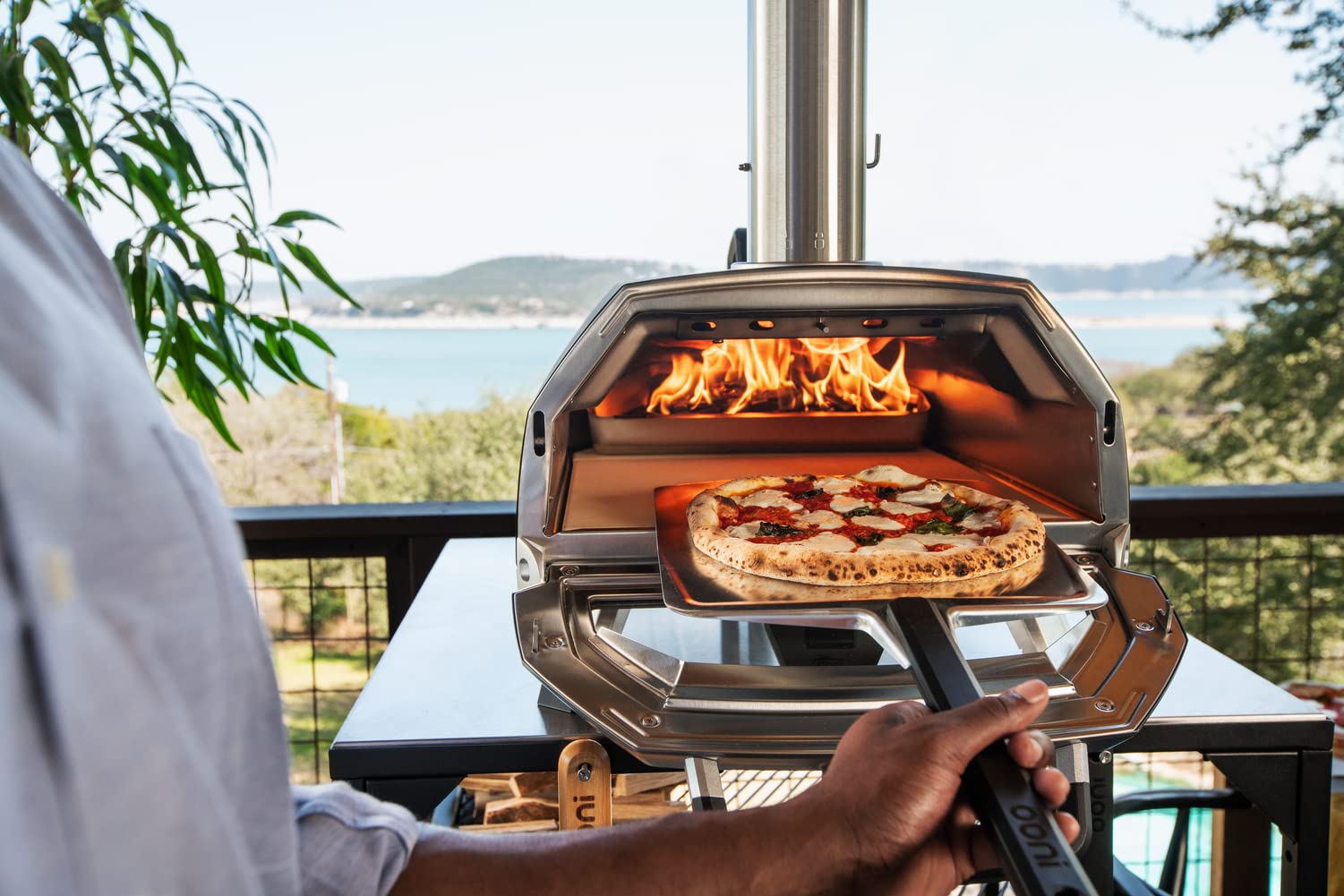 Offer - Save On Ooni Karu 16 Cover and Ooni 14" Perforated Peel with Ooni Karu 16 Mult-Fuel Pizza Oven – Cook in the Backyard and Beyond with this Outdoor Kitchen Pizza Making Oven Bundle