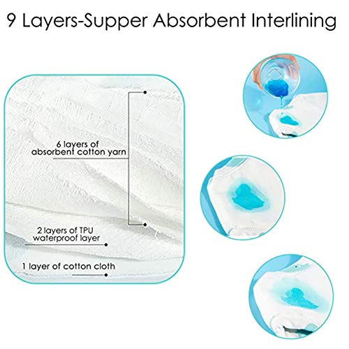Orinery Waterproof Unisex Baby Training Pants Toddler Boys Girls Cotton Underwear 4 Pack(1-2T, MT-B)