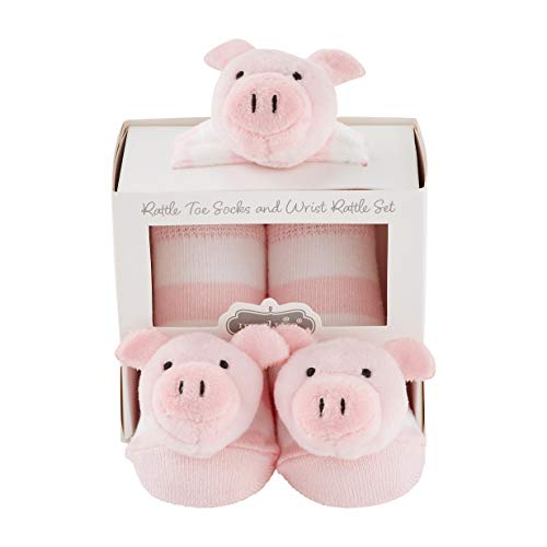 Pig Wrist Sock Rattle Toes