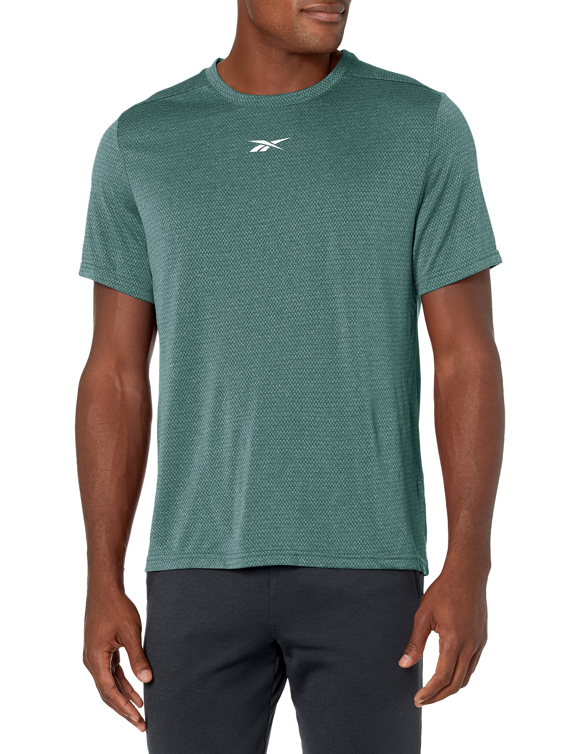Reebok Men's Standard WOR Melange SS TEE, Midnight Pine, L