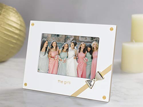 Pearhead The Girls 4x6 Wedding Keepsake Picture Frame, Bridesmaids Gifts, Keepsake for Bridal Party, White