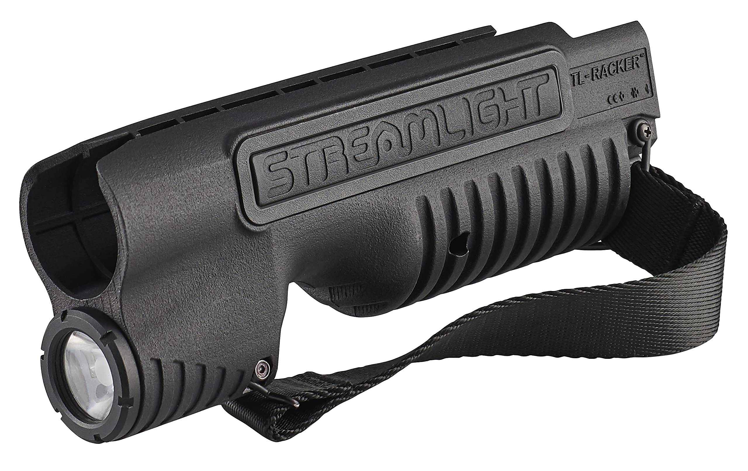 Streamlight 69602 TL-Racker 1000 Lumen Forend Light for Mossberg 590 Shockwave with Strap and CR123A Lithium Batteries, Black