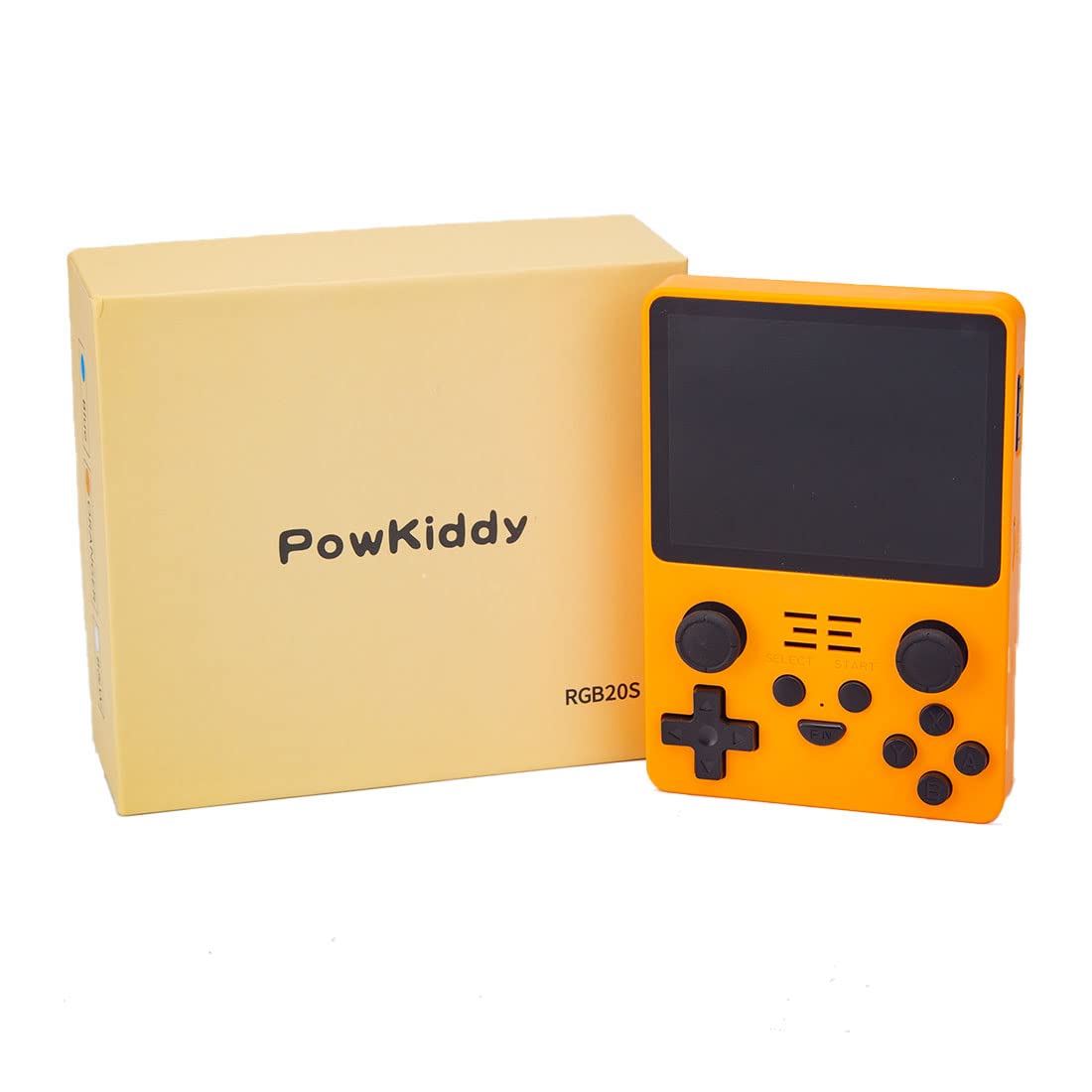 ZOSTER Powkiddy RGB20S Handheld Game Console Portable Retro Built in 10,000 Games 16G+32G 3.5 Inches IPS Screen Open Source System Arcade Game Console Toy Gift for Kids Adults