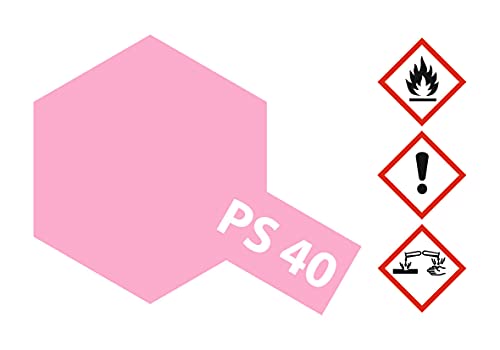 Tamiya America, Inc Polycarbonate PS-40 Translucent Pink, Spray 100 ml, TAM86040