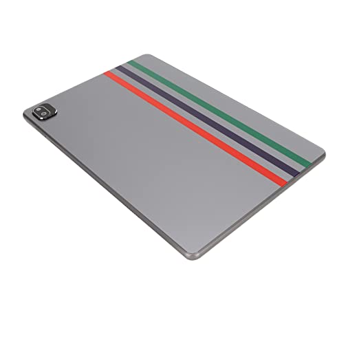 PUSOKEI 10.1in Tablet 12, Dual SIM LTE Calling Tablet, MT6750 8 Cores CPU, 6G RAM 128G ROM, HD IPS Touch Screen, 8MP & 13MP Camera, Dual Band WiFi, BT, 8000mAh Battery (Gray)
