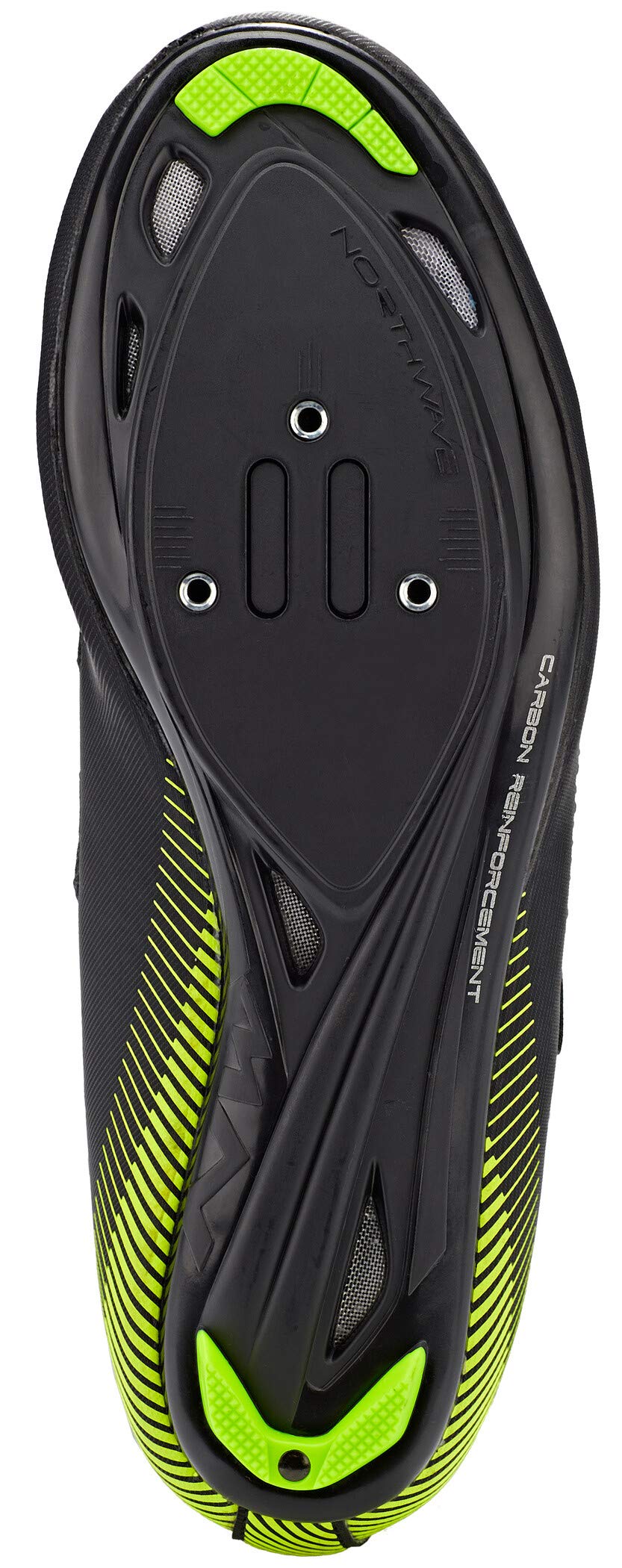 NORTHWADE Men's Cycling Shoes, Black Yellow, US 7.5