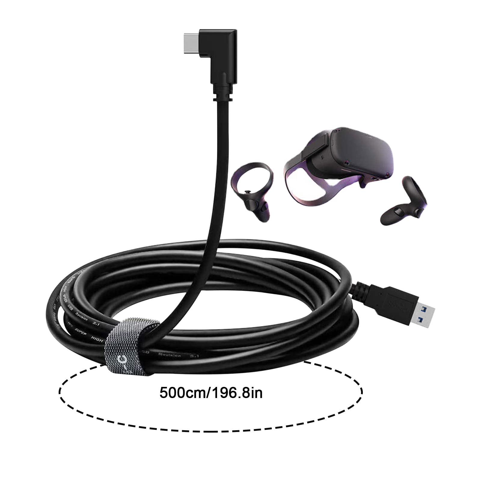 USB C Cable Compatible with for Oculus Quest 2, Fast Charging and PC Data Transfer, 3.2 Gen1 Cable for VR Headset and Gaming PC
