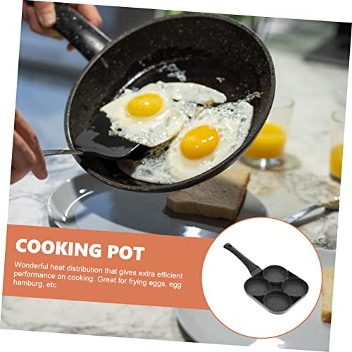 Yardwe Fried Egg Pan Home Tool Set Japanese Frying Pot Egg Skillet Four Cup Egg Pan Small Frying Cooking Pan Sandwich Maker Egg Cooking Pan Kitchen Gadget Egg Frying Pan Alloy Tamagoyaki