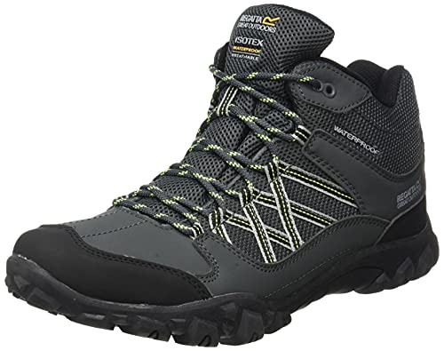 Regatta Men's Low Rise Hiking Boots, Brown Briar Lime Punch 824, 9