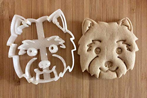 West Highland White Terrier - Westie Cookie Cutter and Dog Treat Cutter - Dog Face - 3 inch