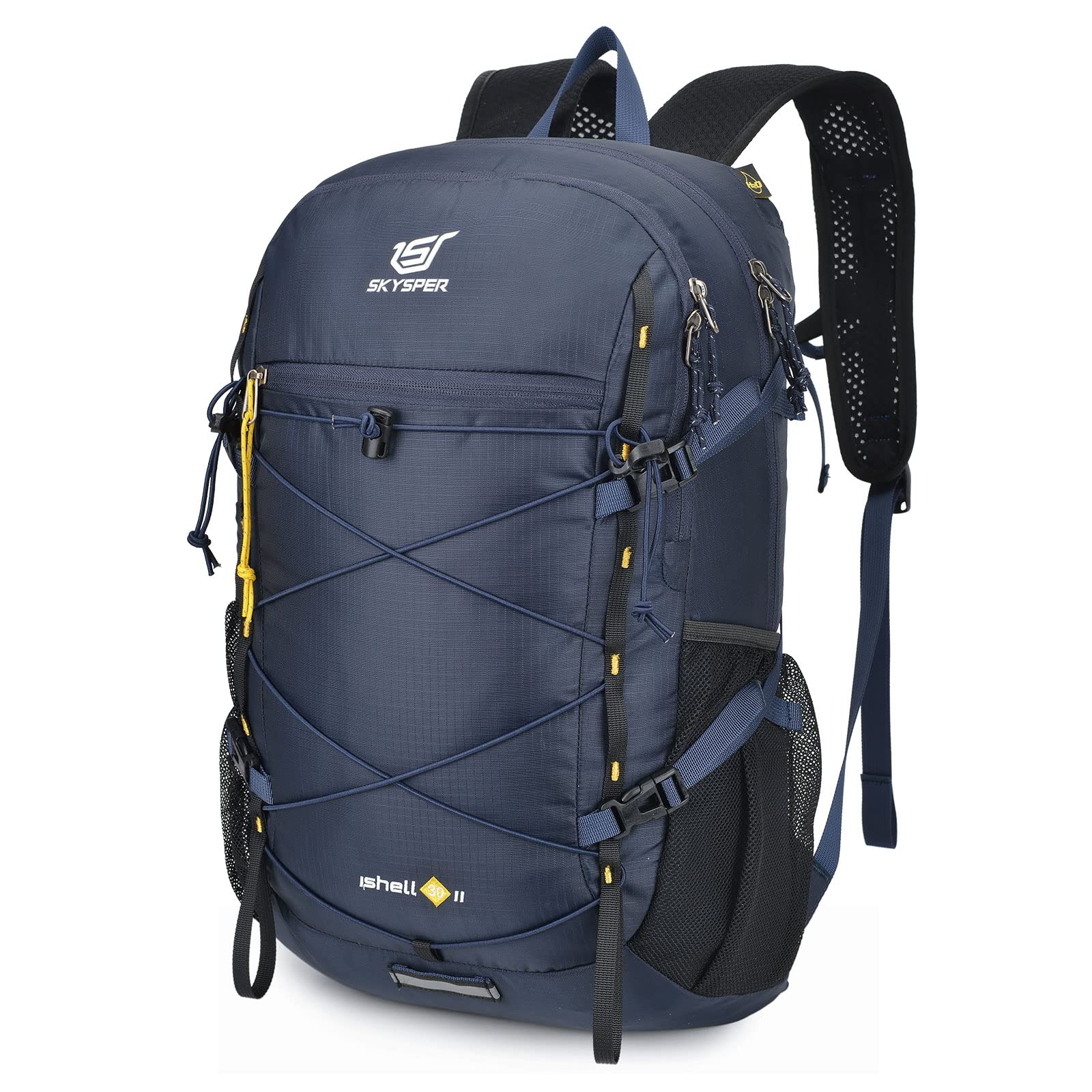 SKYSPER Packable Hiking Backpack 30L Lightweight Daypack Travel Backpacks for Women Men(Blue)