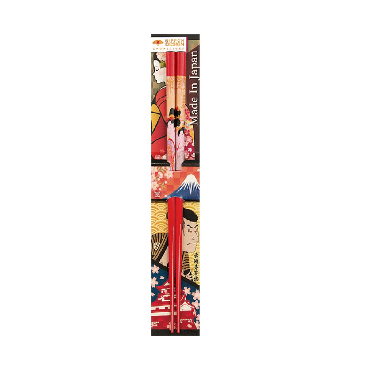 Tanaka Hashiten Japanese Nippon Design-Bashi Chopstick, 22.5cm, Utamaro