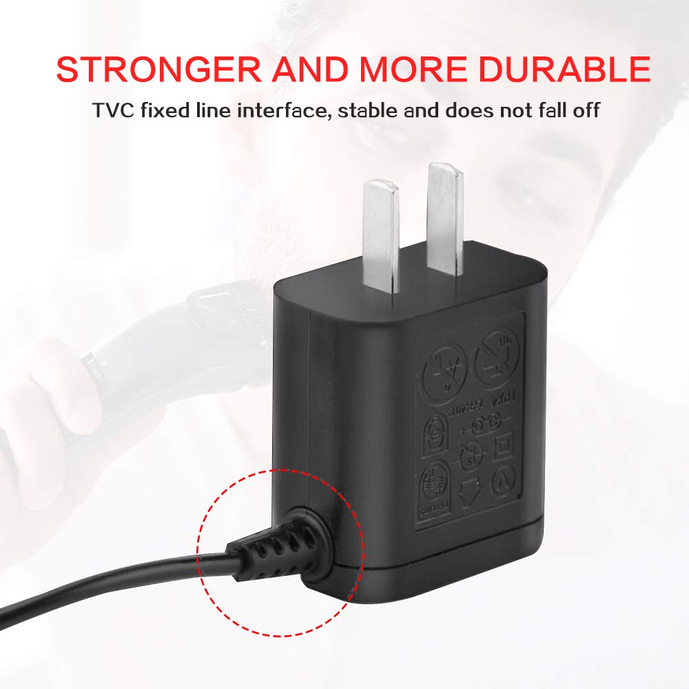 Replacement Power Supply Charger Adapter Cord Compatible with Shaver Charger HQ8505 7000 5000 3000 Series Electric Shaver Razor, Aquatec, Arcitec, Multigroom Beard Trimmer