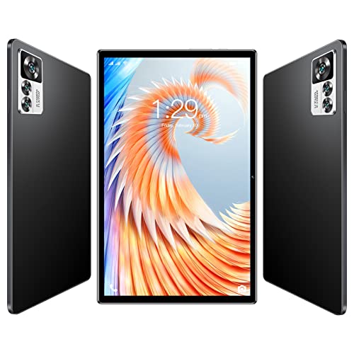 Shanrya 10.1in Tablet, 1080P FHD 8GB RAM 256GB ROM 100‑240V Black Octa Core CPU 7000mAh Tablet PC for Home (US Plug)