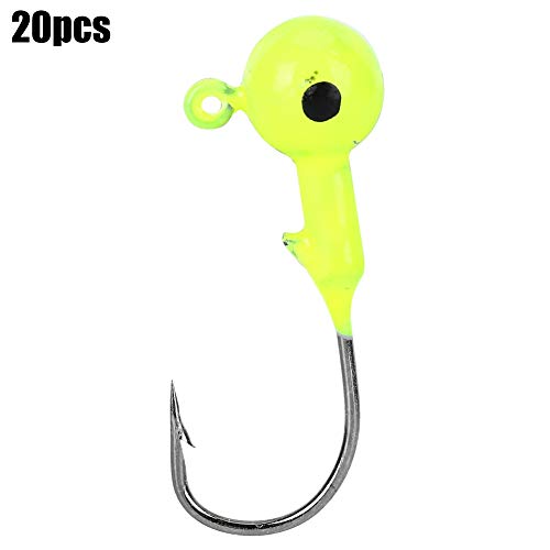 Yeuipea Fish Hook Set, 20PCS Compact Professional High Strength Corrosion Resistance Fish Hook Outdoor Fishing Tool Accessory