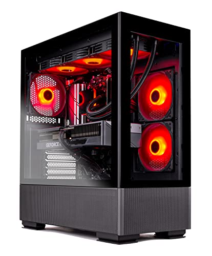 Skytech Gaming Azure Gaming PC Desktop β Intel Core i9 13900K 3.0 GHz, NVIDIA RTX 4090, 2TB NVME Gen4 SSD, 64GB DDR5 RAM RGB, 1000W Gold PCIE 5.0 PSU, 360mm AIO, 11AC Wi-Fi, Windows 11 Home 64-bit