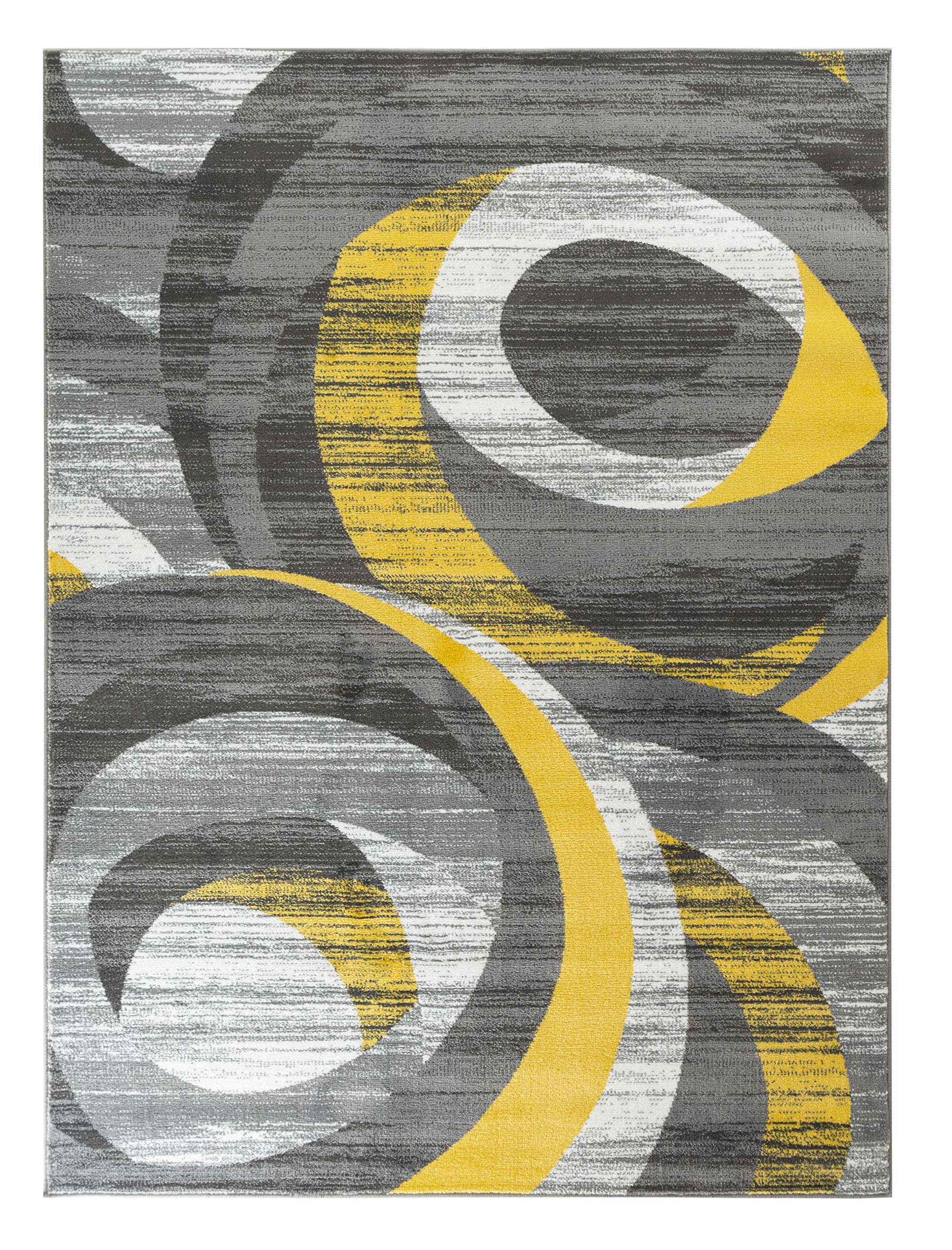 Rugs and Decor Metro/1003/5.1X7, 5'.1" x 7' Area Rug, Yellow