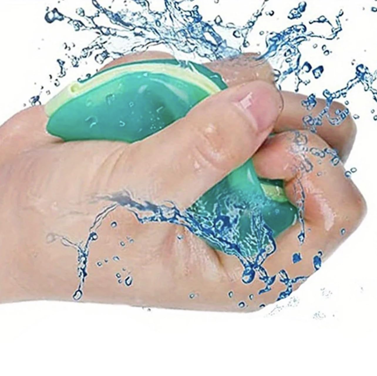 Resealable Water Balloons w/Durable Magnetic Seal/Reusable Water Bomb Splash Balls[Bundle 3 Items] 6 Pack Color Variation),Collapsable Water Bucket For Easy Travel/Water Access (Green), W/Mesh Bag