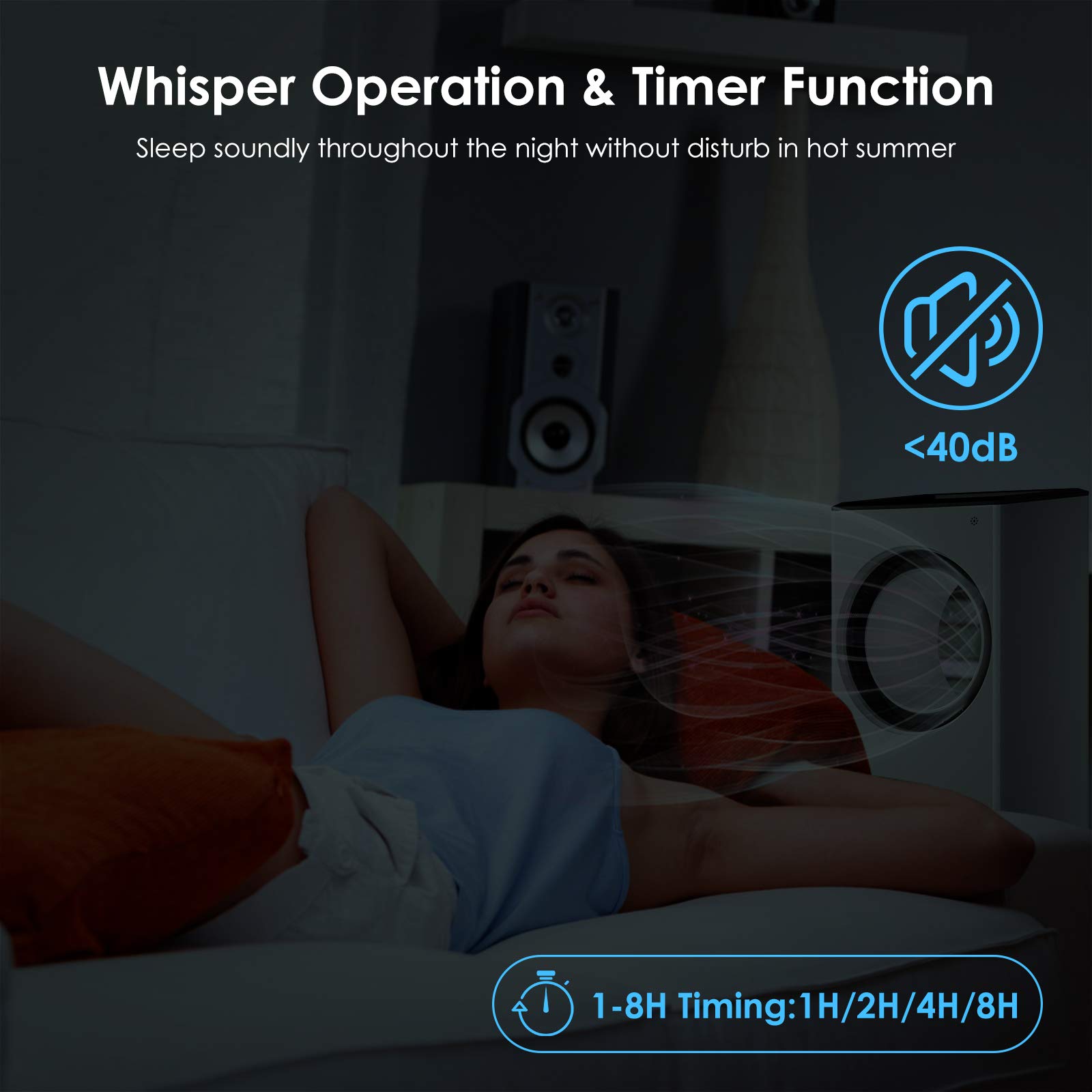 Personal Air Conditioner Fan, Portable Air Cooler, Mini Air Conditioner Evaporative Cooler For Desk Top With 2H/4H Timer, Adjustable 3 Speeds Misting Personal Space Cooler For Home, Office