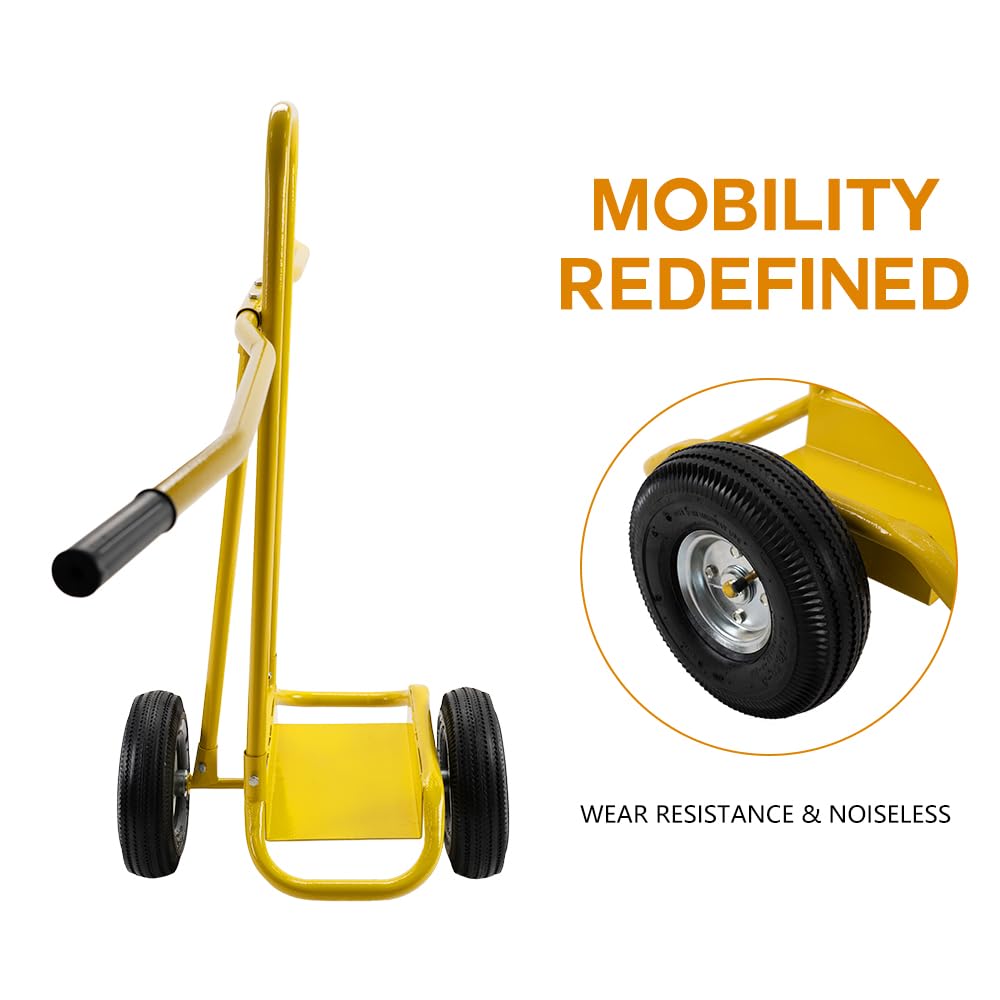 Yeeoy Panel Truck Dolly Cart, Heavy Duty Platform Truck Cart, 1200 lbs Load Capacity Drywall Sheet Cart with Wheels Handle for Garage Home Warehouse
