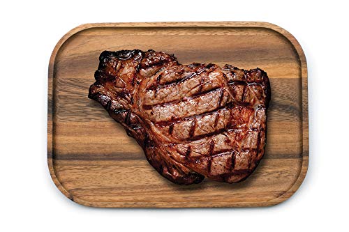 Ironwood Gourmet Small Steak Board, 7.5 x 10.5 x 0.5 inches, Brown