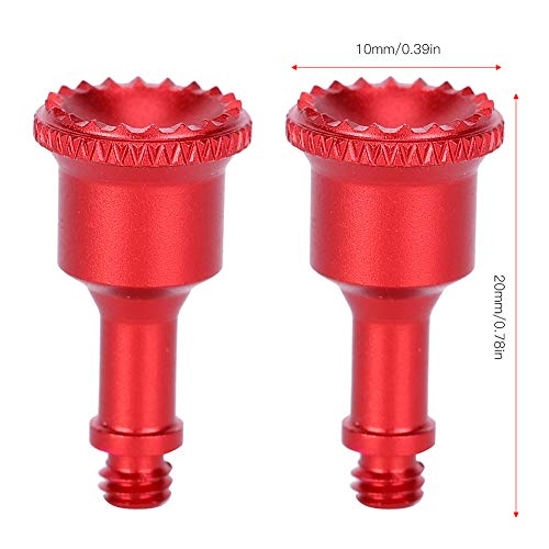 Uxsiya Remote Control Joystick Thumb Rocker 1Pair Aluminum Alloy for Meet All You Needs Drone Accessories for Women and Men(red)
