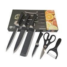 Premium 6-Piece Daily Use Sharp Knife Set with Ceramic Coating Blade - Vintage-Look Design for Greatest Kitchen Appearances.