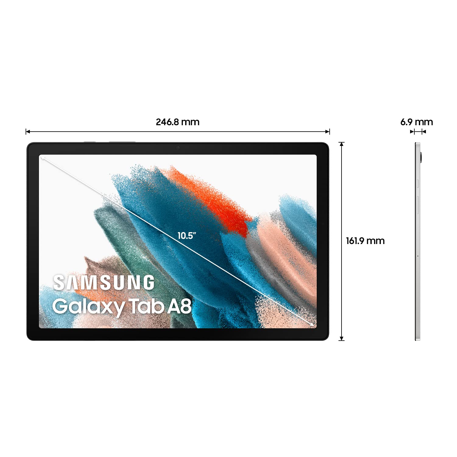 Samsung SM-X205N Galaxy Tab A8 10.5 3+32GB (2021) 4G Silver DE