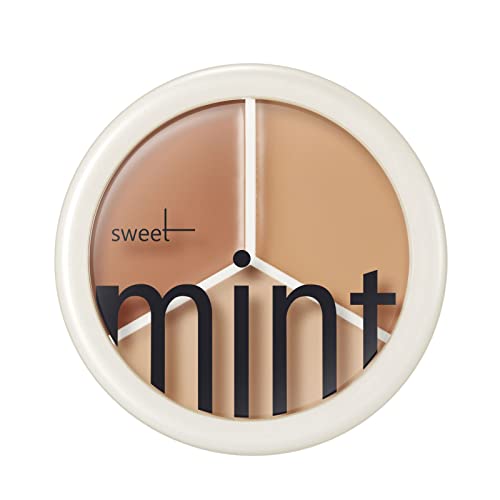 Tri-color Cream Concealer Palette Girls Makeup Concealer Foundation for Dark Skin Cover Spots Acne Marks Full Coverage Concealer