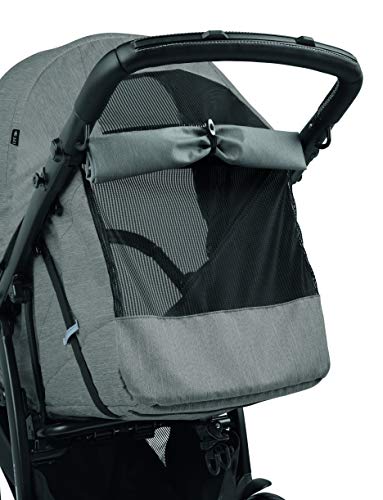Peg Perego Booklet 50 Travel System - Includes Booklet 50 Baby Stroller and The Primo Viaggio 4-35 Infant Car Seat - Made in Italy - Atmosphere (Grey)