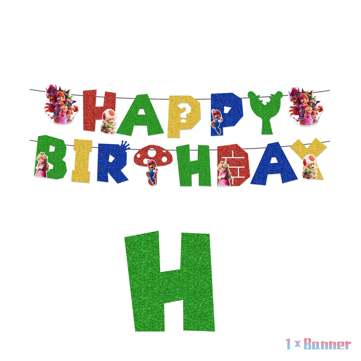 Soniics Birthday Party Supplies - 187pcs Birthday Party Decorations Include Backdrop, Banner, Tableware, Tablecloth, Cake Cupcake Toppers, Foil Balloons, Balloons, Stickers, Swirls (Random Theme)