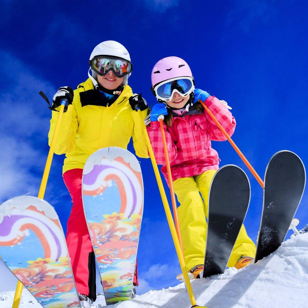 Peicees Pack of 2 Ski Goggles for Women Men Kids Snow Sports Motorcycle Snowboard Goggles