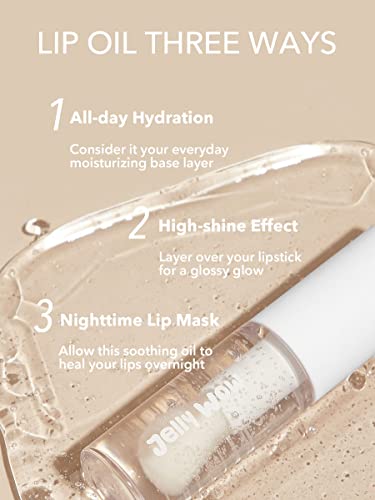 SHEGLAM Jelly Wow Hydrating Non-Sticky Lip Oil Moisturizing Plumping Lip Gloss - Loco For Coco