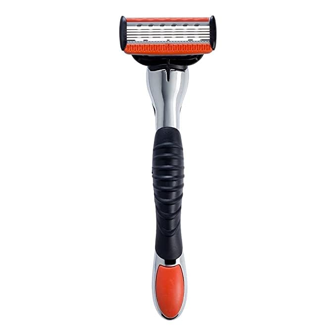 Personna M5 Magnum Razor with 5 Blades and Trimmer, 10 Refill Cartridges Included