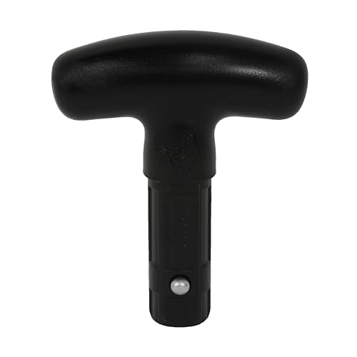Pelican T-Curved Ergo Handle - Perfect to Convert Your Kayak Paddle into a Single Oar - 4.9 x 4.1 x 1.5 in - Black