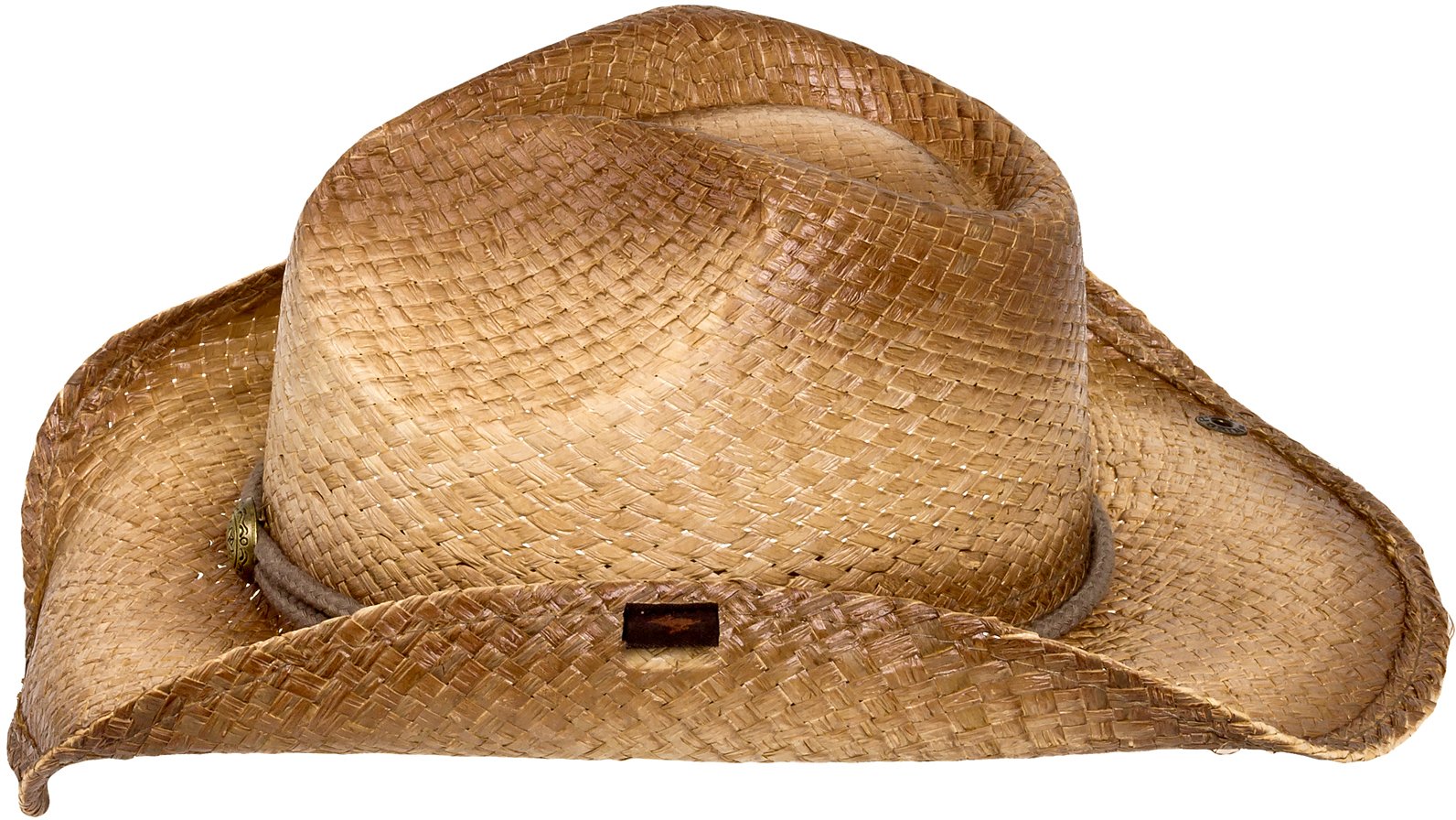 Peter Grimm Mens Straw Round Up Cowboy Hat