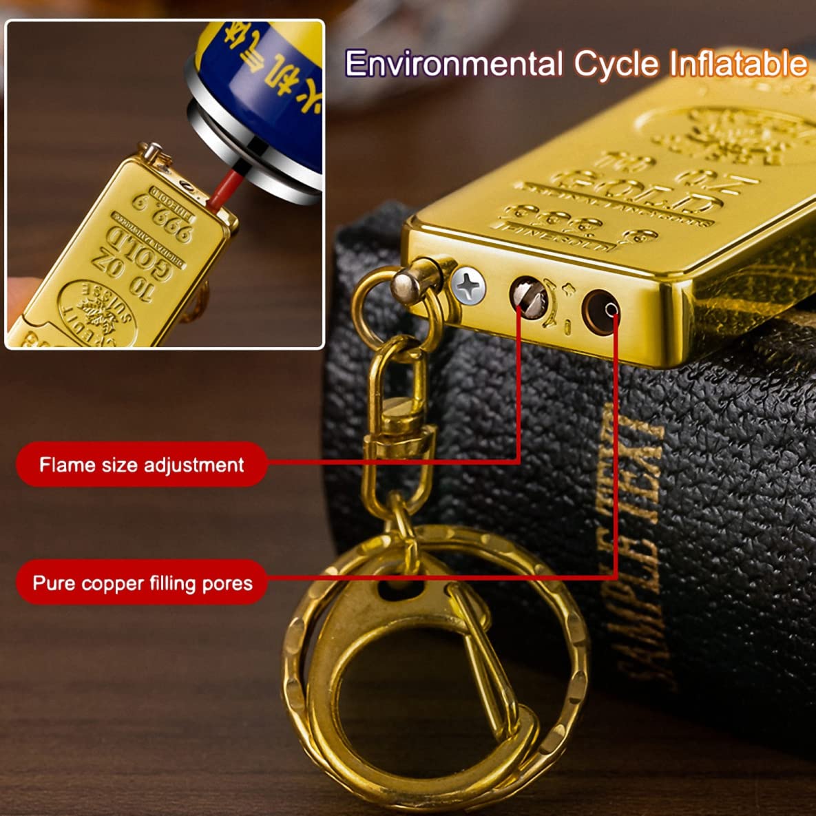 Permanent Flint Keychain,10000 Times Reusable Keychain Match, Keychain Lighter Waterproof Match,Oil Lighter, Permanent Match,Waterproof Emergency Survival Camping Keychain Lighter for Outdoor