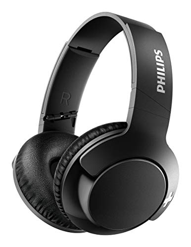 PHILIPS BASS+ SHB3175 Wireless Headphones, up to 12 Hours of Playtime - Matte Black