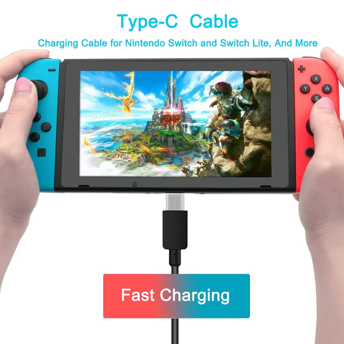 Vaparinckl Carrying Case for Nintendo Switch, Portable Protective Travel Switch Case Accessories Kit Bundle with Adjustable Stand, Games Cartridges, Clear Cover Case, Game Case, Joy-con Grips