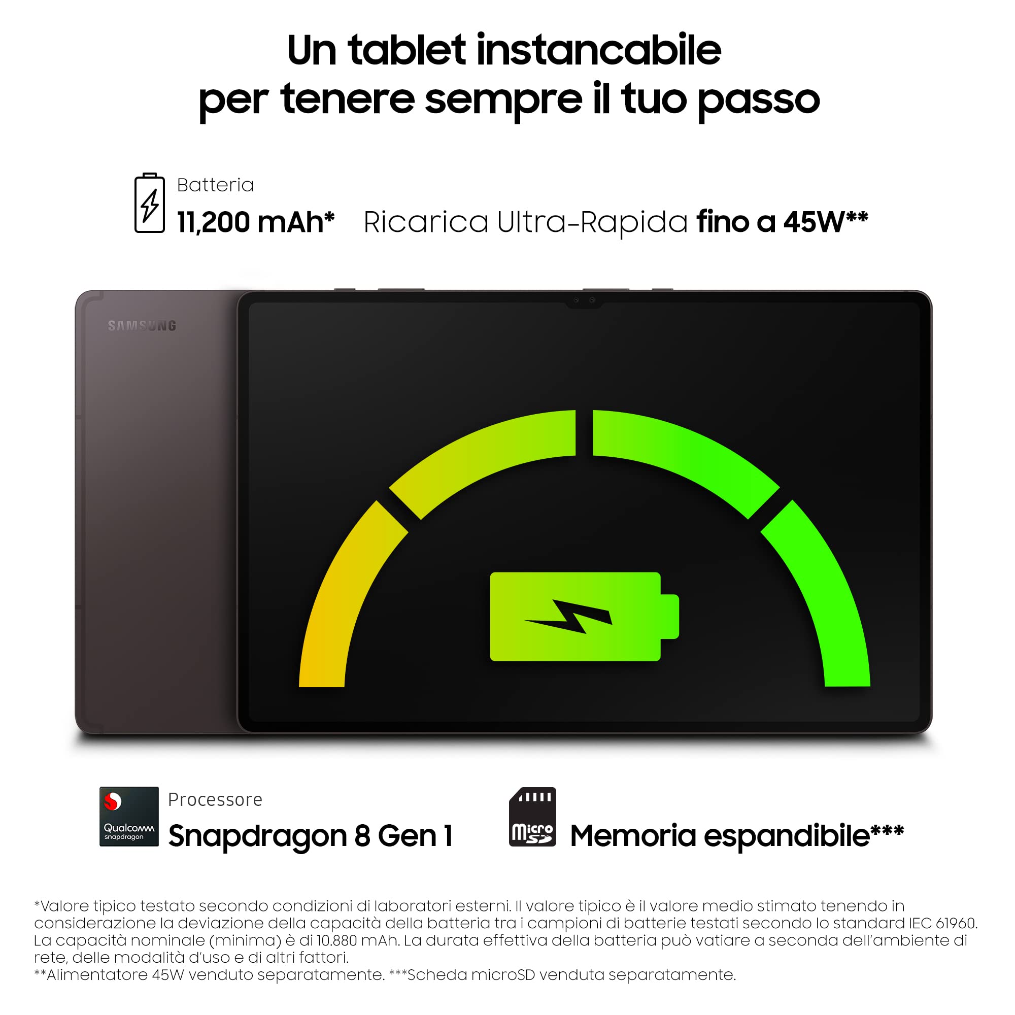 Samung Galaxy Tab S8 Ultra 5G WiFi+LTE Factory Unlocked Tablet SM-X906B 14.6 Inch, 512 GB Internal Memory, 16 GB RAM, Android Tablet Including S Pen EU/UK Model International Version - Graphite