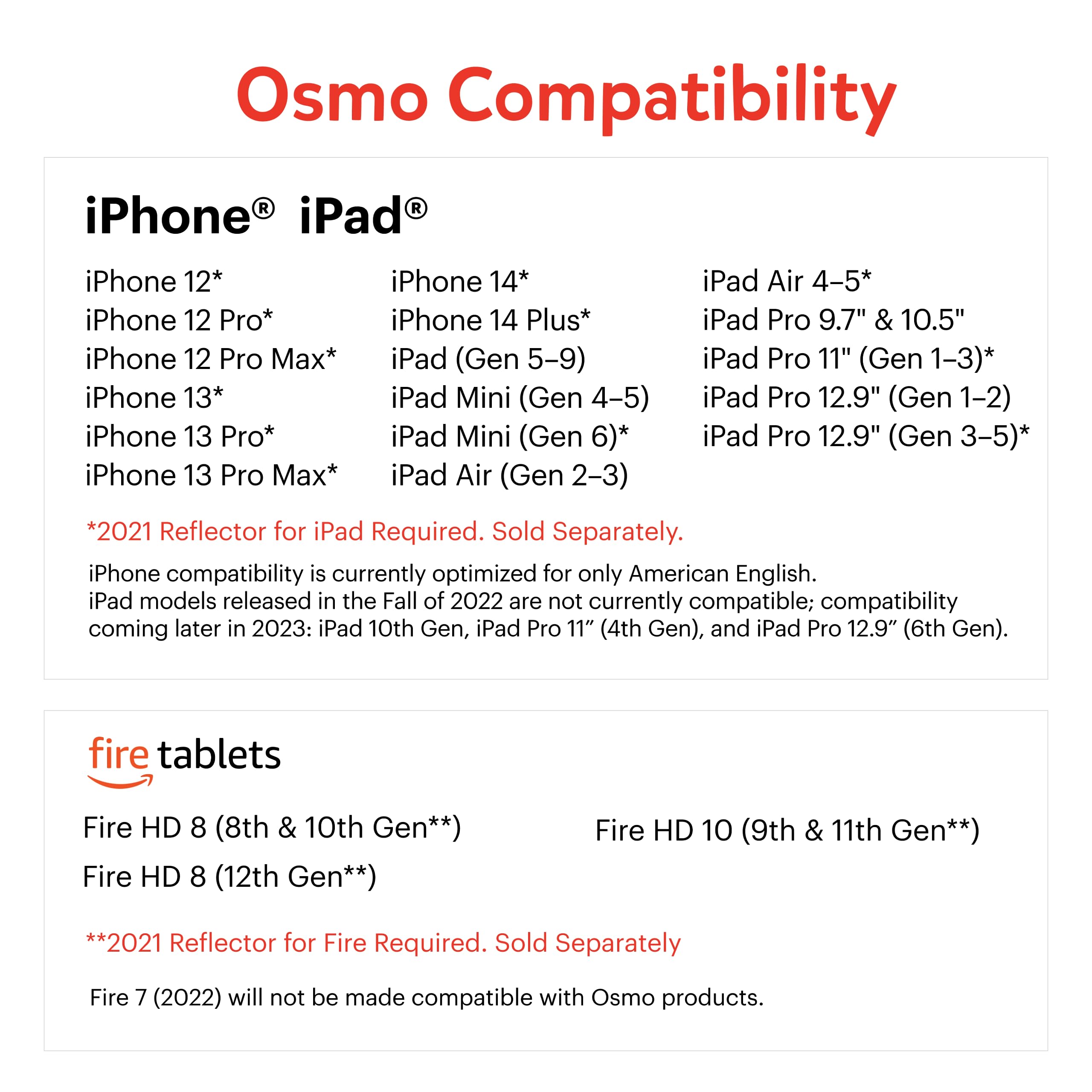 Osmo - Genius Words for iPhone, iPad & Fire Tablet - Ages 6-10 - Interactive Letter Recognition,Phonics,Sight Words & Spelling - Educational Learning Games - STEM Toy - Boy & Girl (Osmo Base Required)