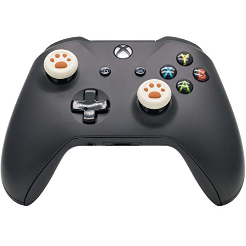 PlayRealm NO Falling Off Thumbstick Extender & Silicone Grip Cover 2 Sets for Xbox Controller (MZAH)
